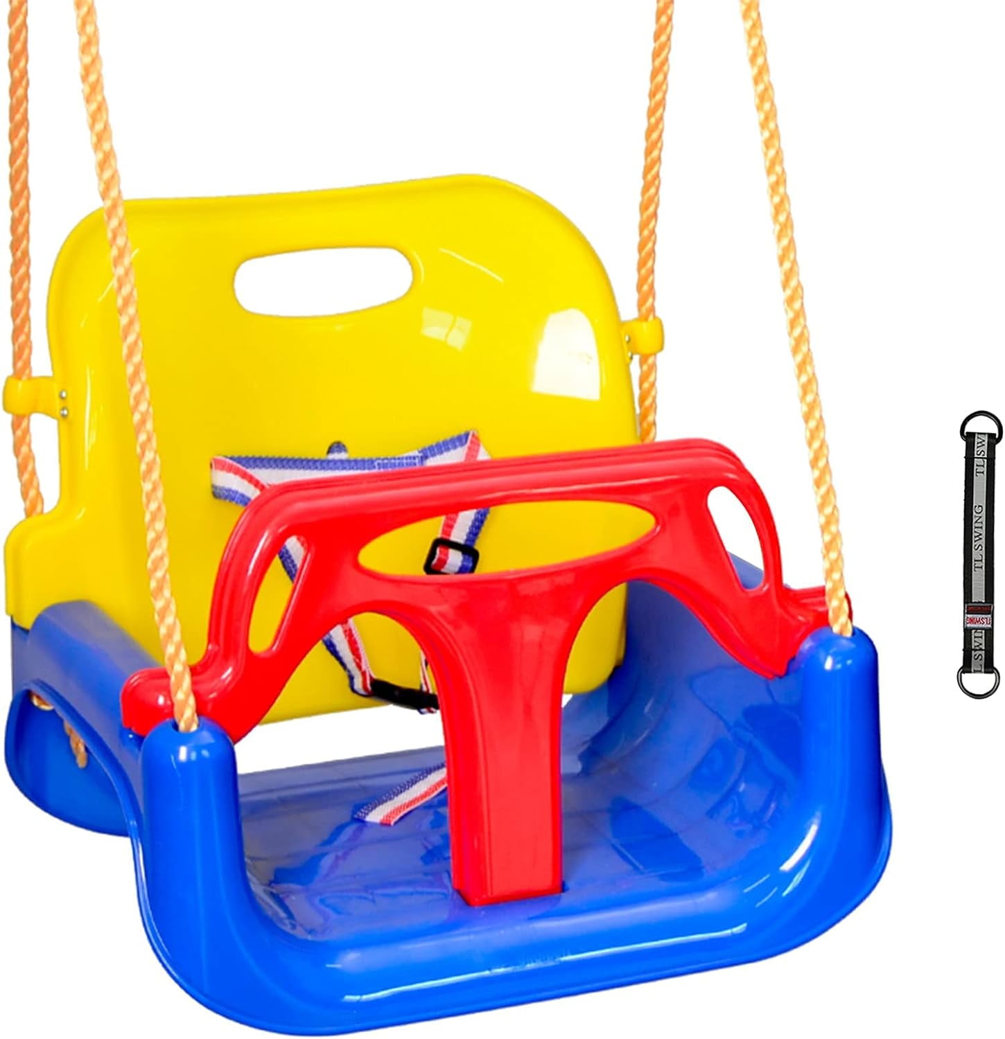 Lineslife 3-in-1 Baby Swing Seat, Toddler Swing, Anti-Flip Snug ...