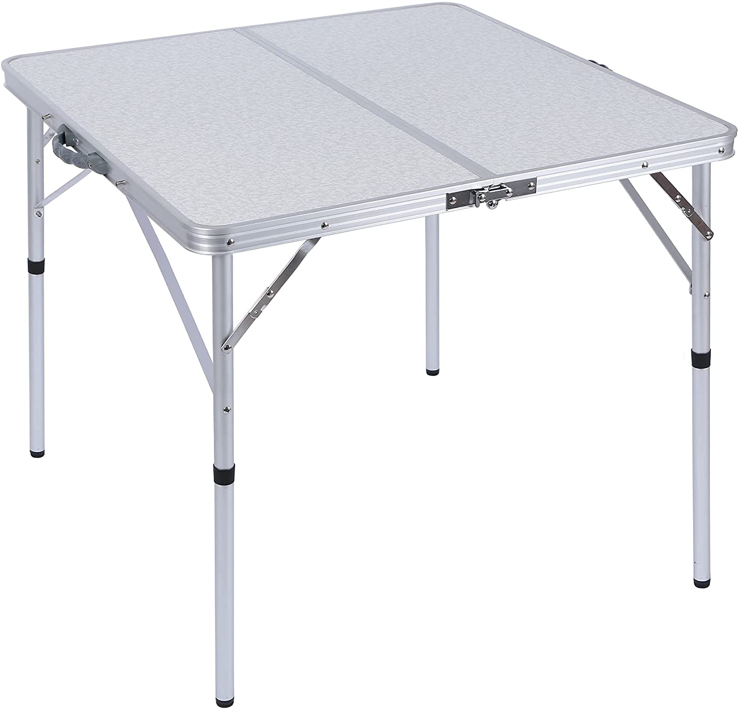 COSCO XL 36" Fold-in-Half Card Table w/ Handle, White, Indoor & Outdoor ...