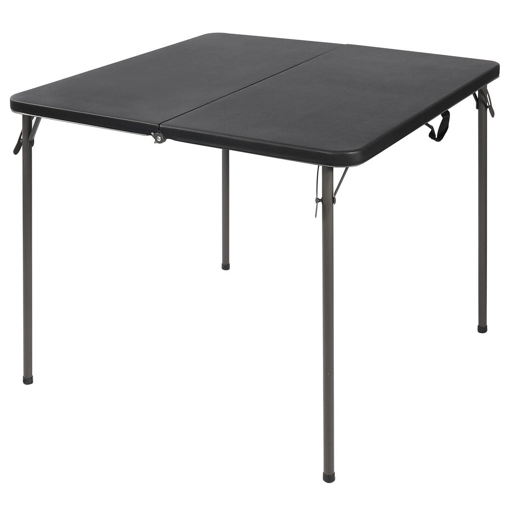 Lineslife 34" Square Folding Card Table, Portable Fold in Half Small ...