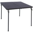 Lineslife 34" Square Folding Card Table, Portable Fold in Half Small ...