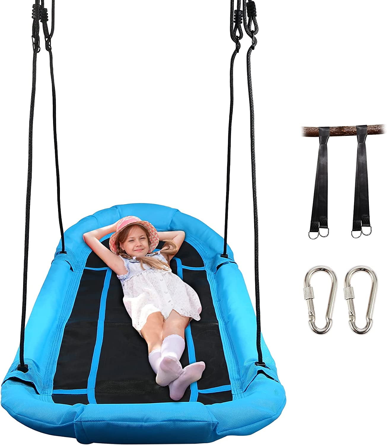 Lineslife 67" Giant Platform Swing for Kids, Strong Flying Saucer Tree ...