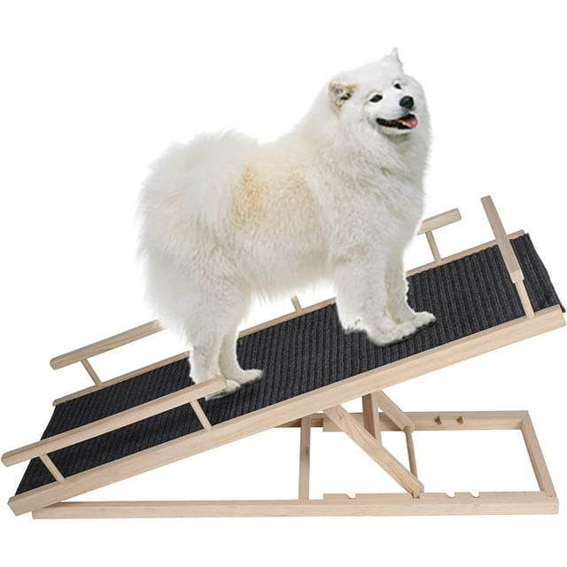 Lineslife Adjustable Dog Ramp for High Beds Couch, Indoor Pet Ramps for ...