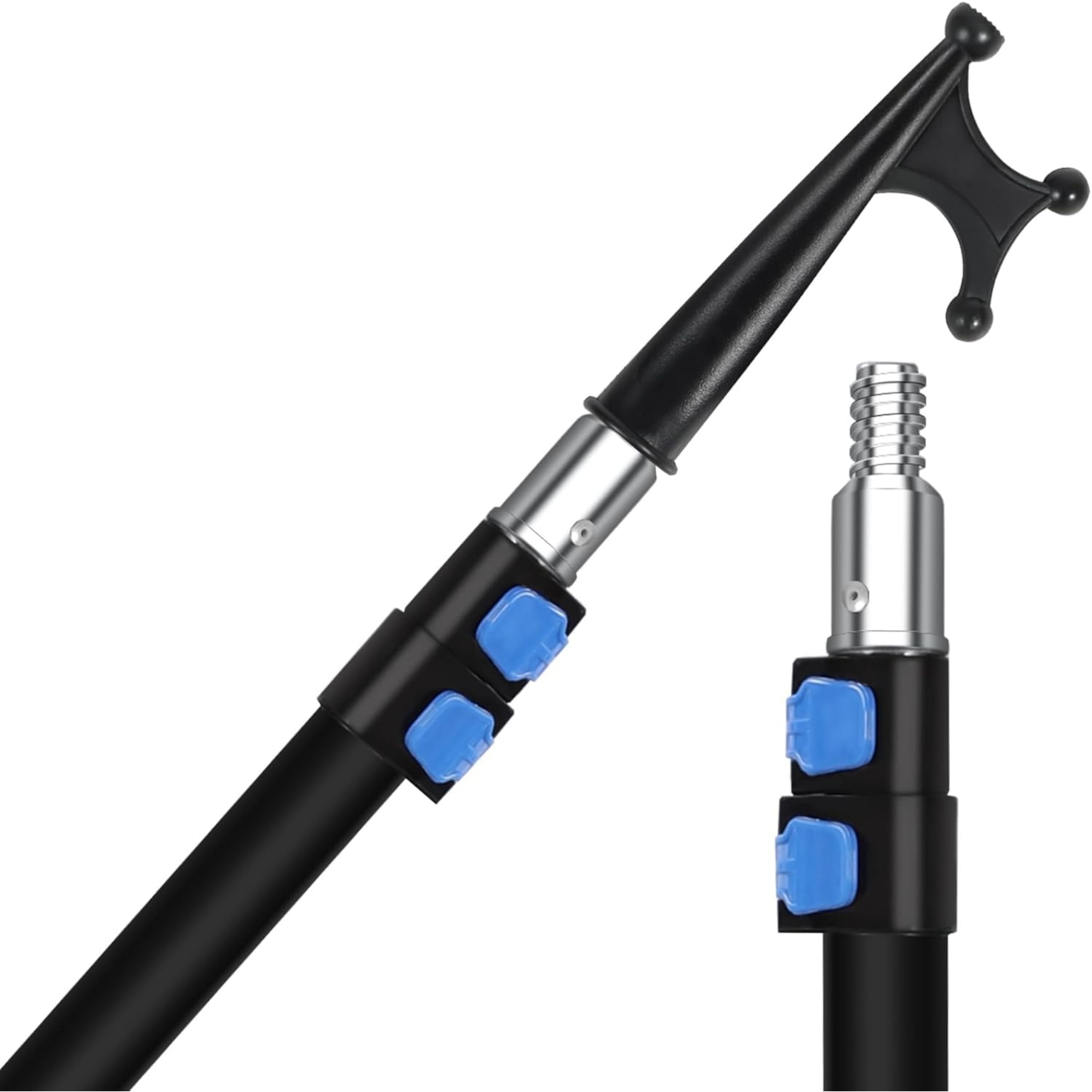 Lineslife Telescoping Boat Hook, 3.4-8ft Extend Boat Push Hook Pole, 3 ...