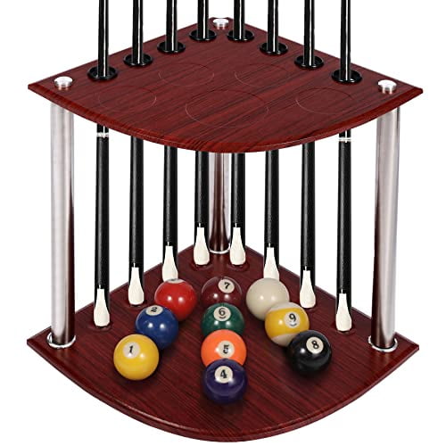 Lineslife Corner Cue Rack Only, 8 Pool Stick Holder Floor Stand, Easy ...
