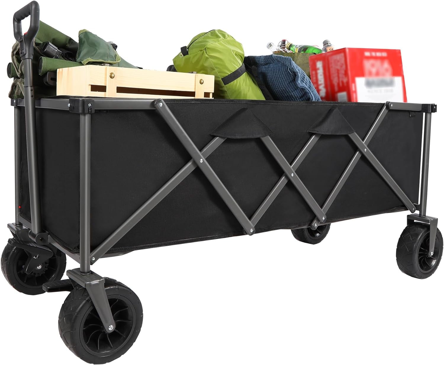 Lineslife Extra Long Wagon Heavy Duty, 250L Collapsible Utility ...