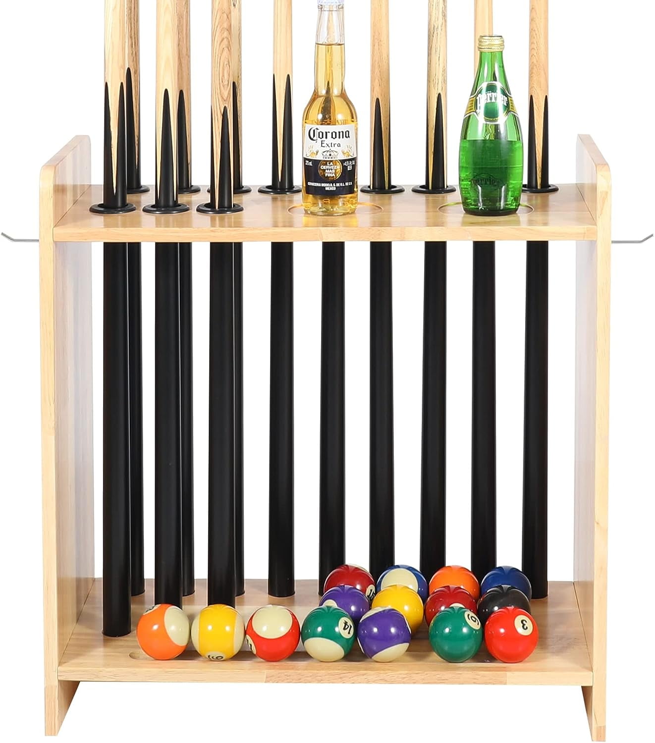 Lineslife Floor Stand Billiard Pool Cue Racks, Holds 12 Pool Cue Sticks ...