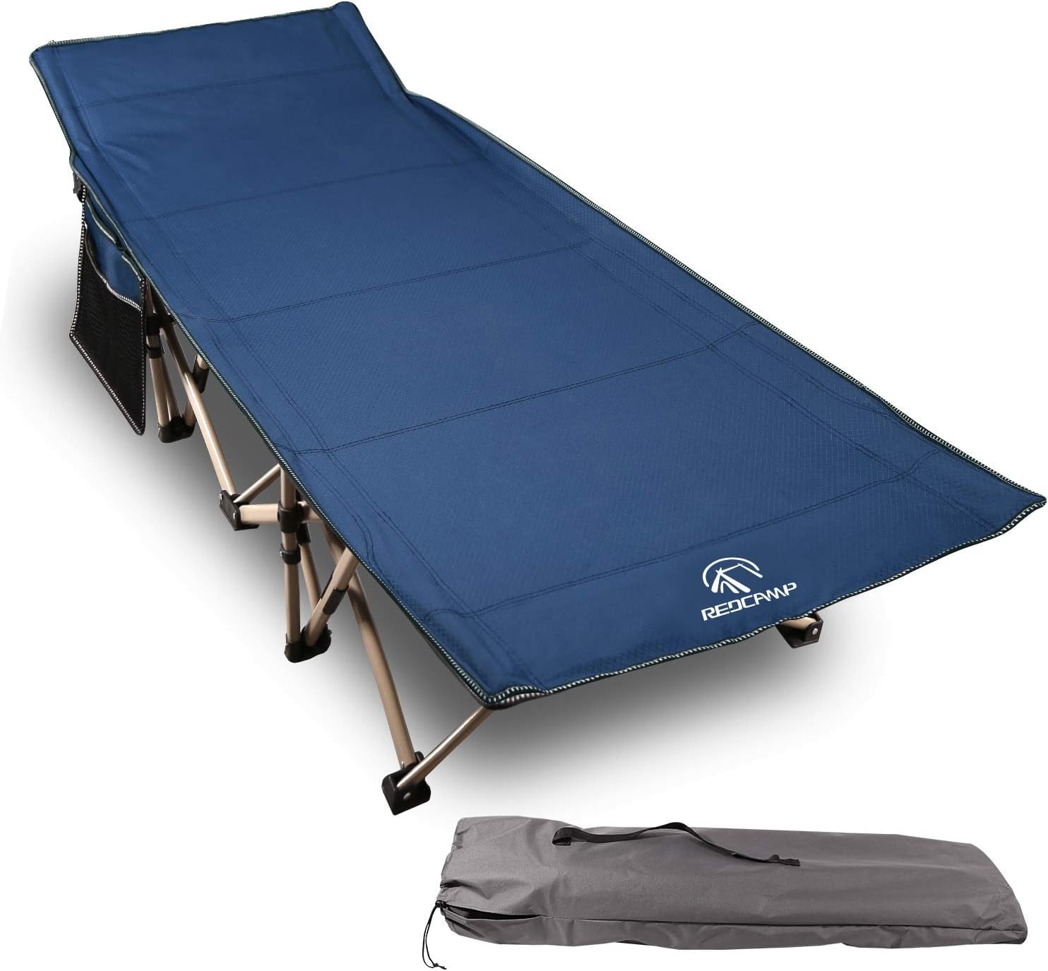 Lineslife Oversized Camping cots for Adults 500lbs, Extra Wide Tall Sleeping Cots Heavy Duty, XL ...