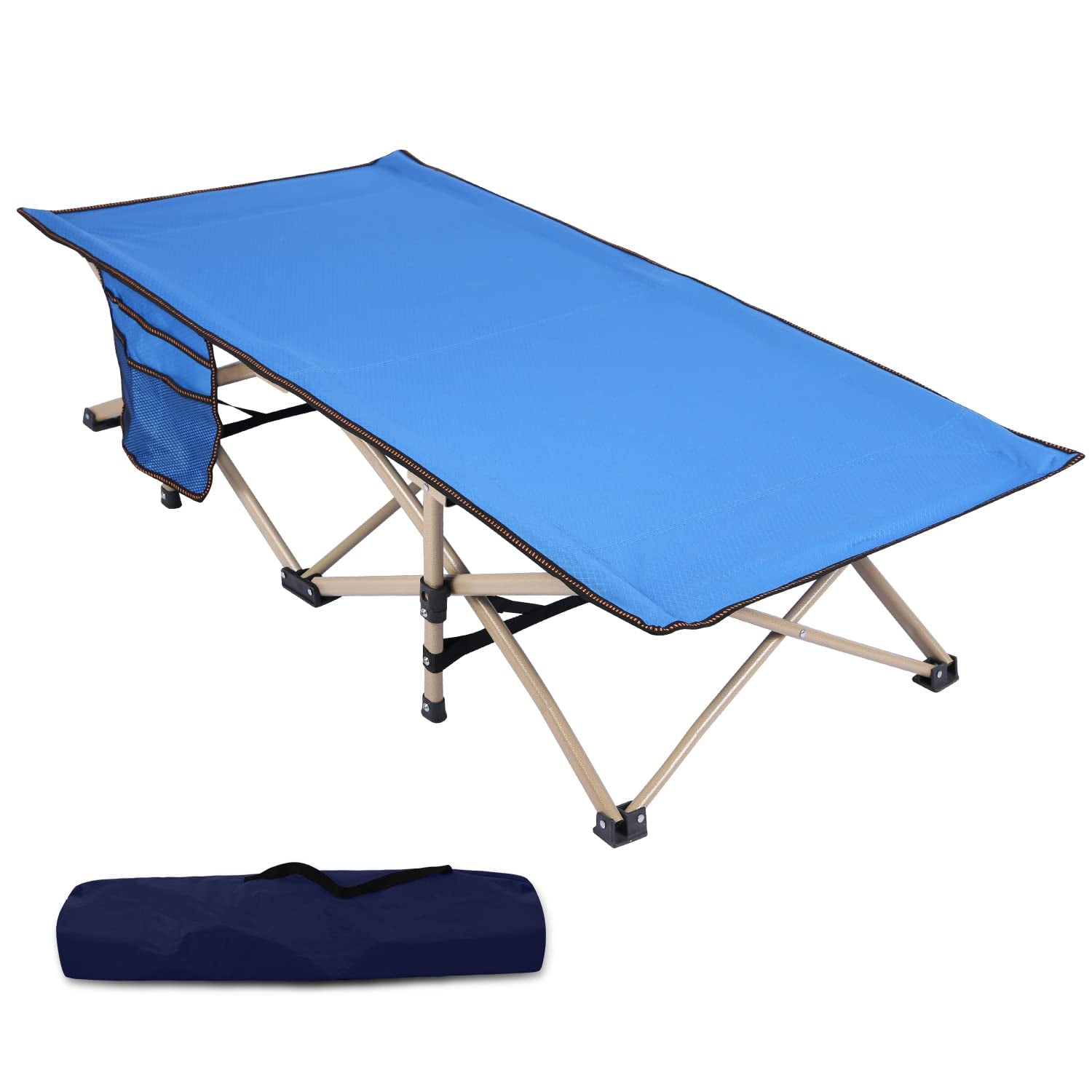 Lineslife Portable Toddler Cots for Sleeping, Sturdy Folding Kids Cot ...