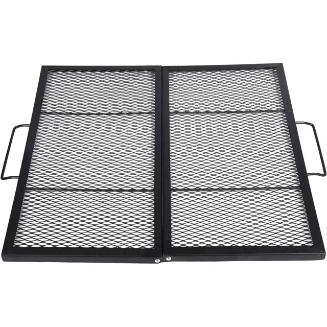 Lineslife Square Fire Pit Cooking Grill Grates, Folding Outdoor ...