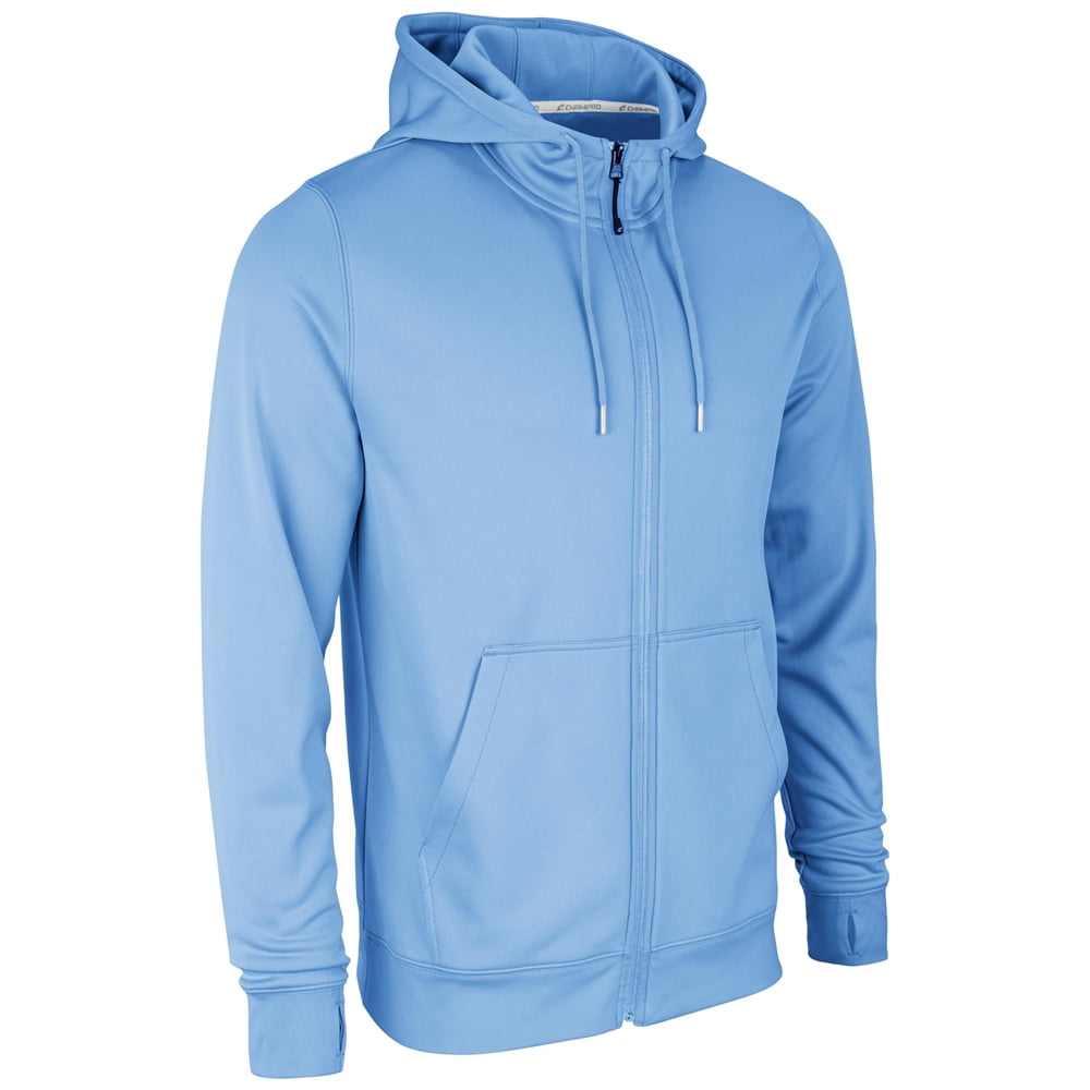 Lineup Fleece Zip Up Hoodie - LIGHT BLUE - M - Walmart.com