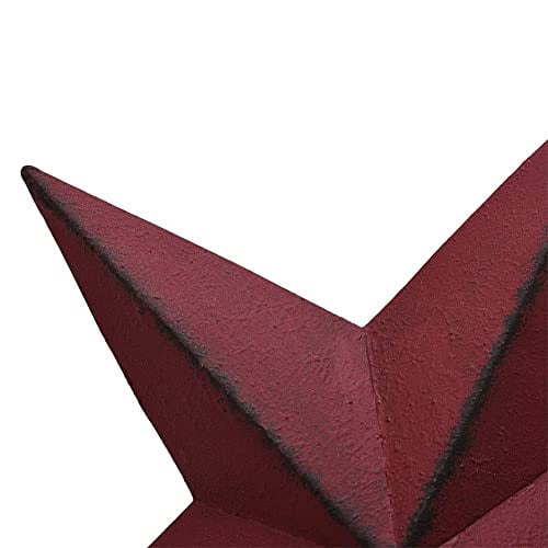 Linfevisi Metal Barn Star Wall Decor Dimensional 3D Hanging Rustic ...