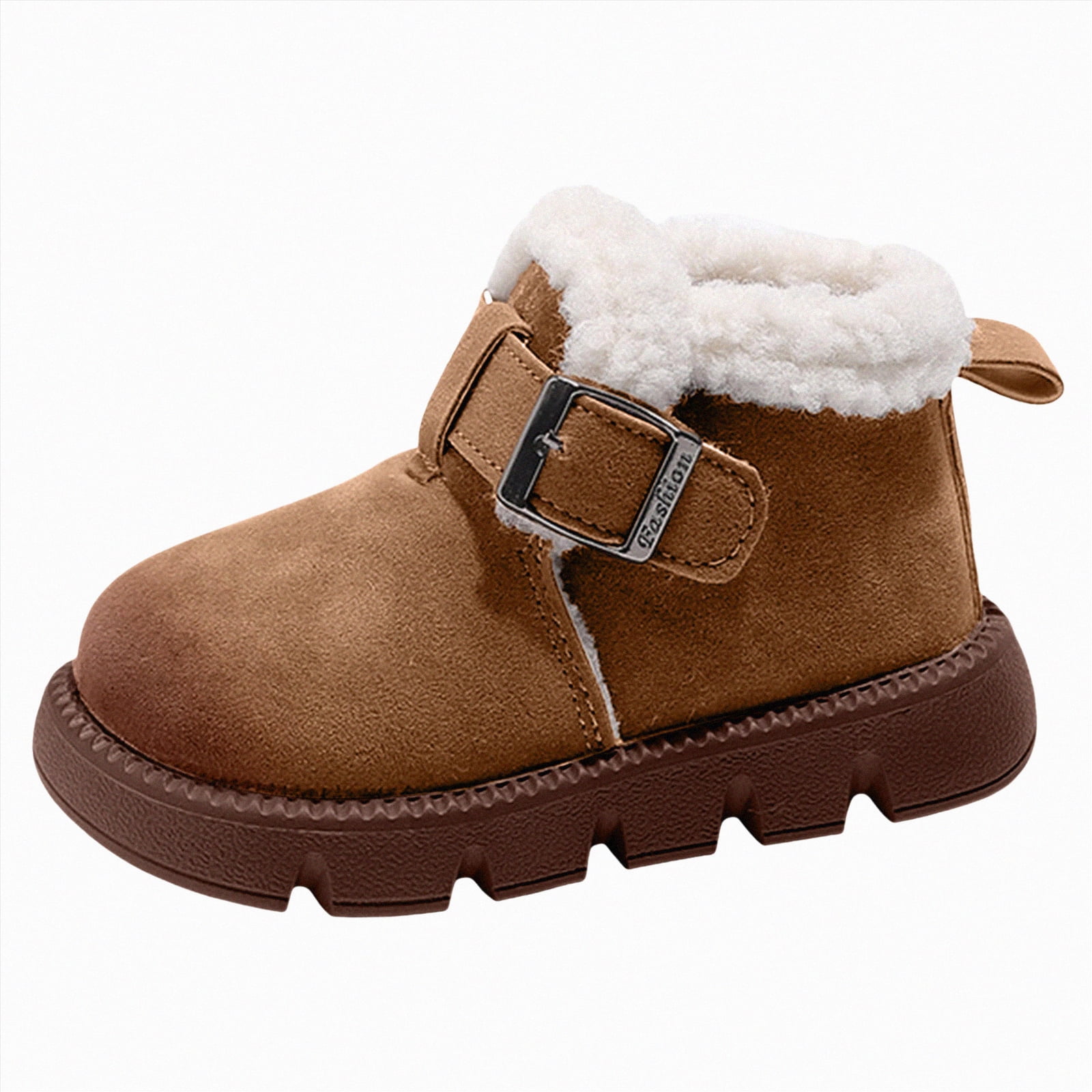 Linfrsh Baby Girl Boots Kids Work Boots Boys Girls Side Zipper Lace Up ...