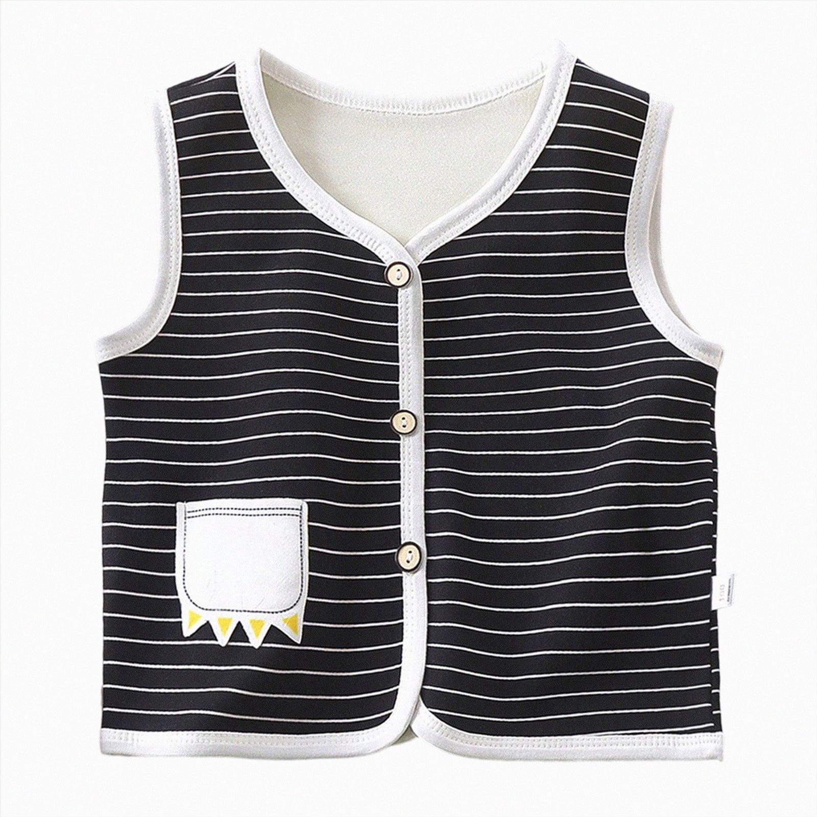 Linfrsh Baby Vest for Girls&Boys, Cotton Reversible Vest Coat for ...