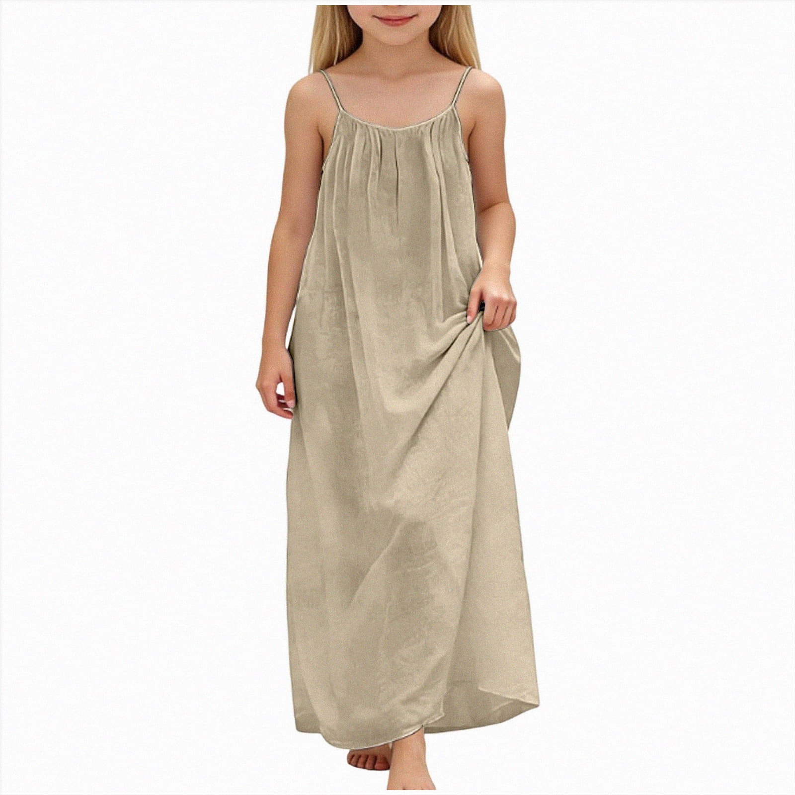 Linfrsh Kids Dress For Girls Backless Dress Summer Boho Trendy 2026 ...