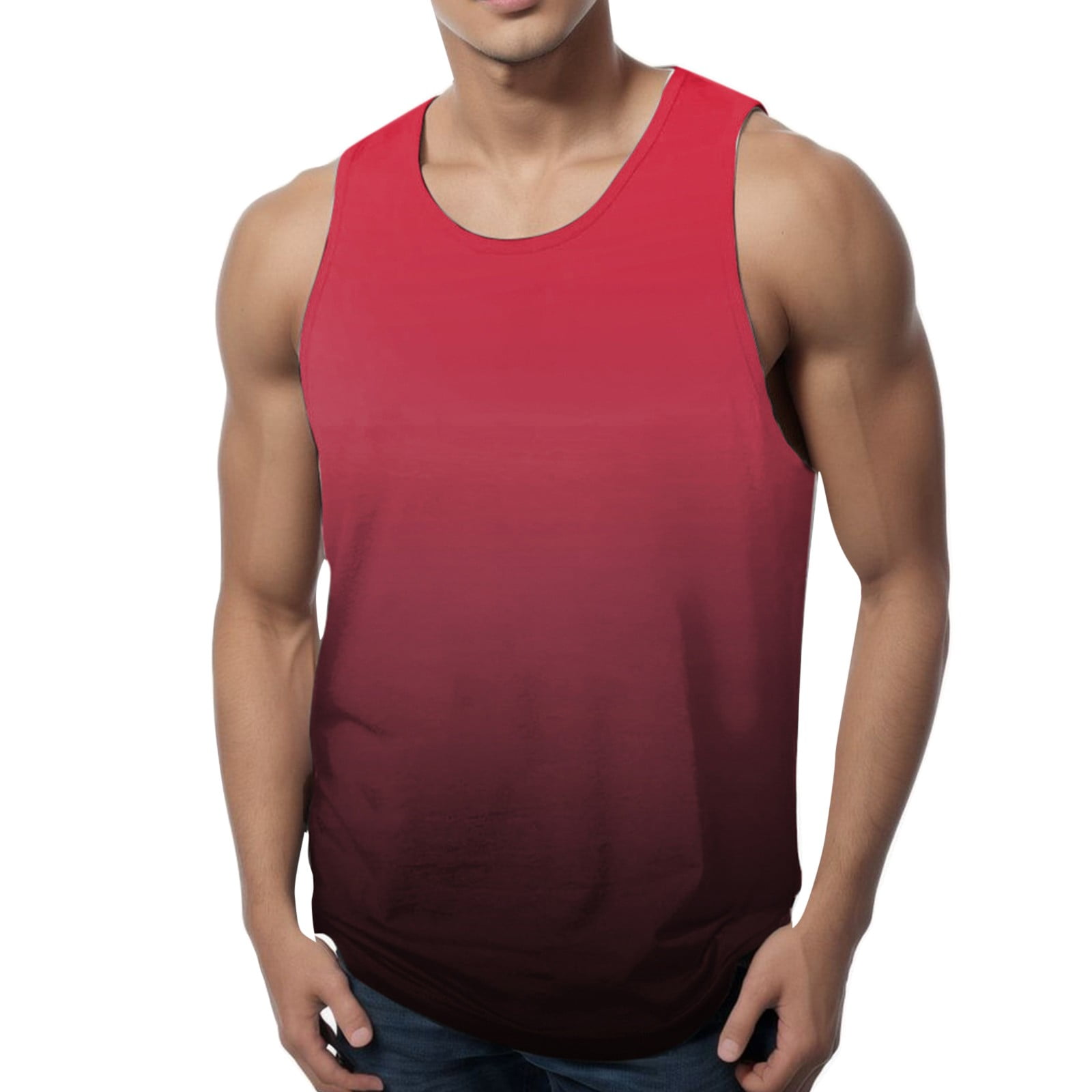 Linfrsh Men's Sleeveless Gym Tank Tops Workout Tank Tops for Men Muscle ...