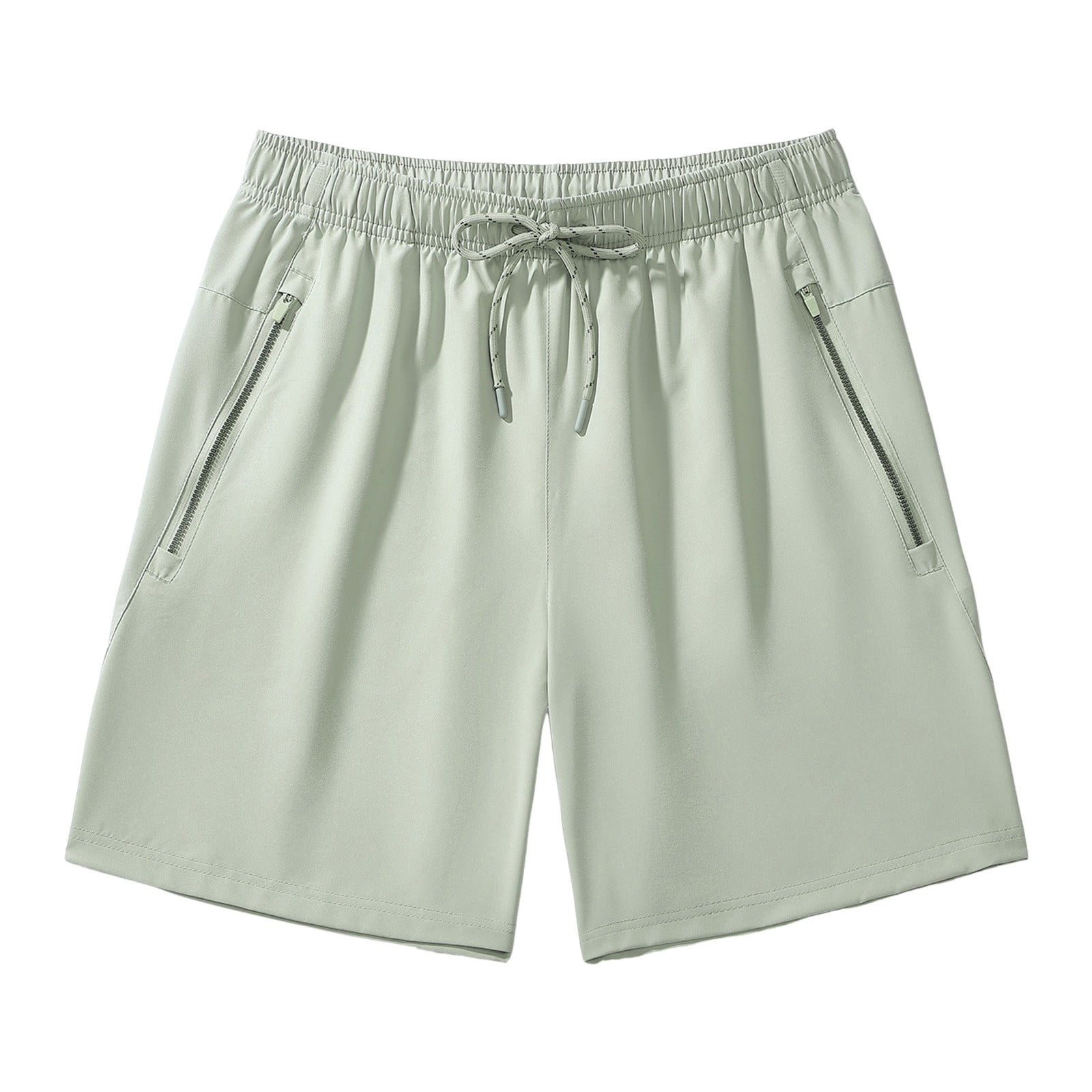 Linfrsh Mens Casual Shorts - Cotton Drawstring Summer Beach Stretch ...