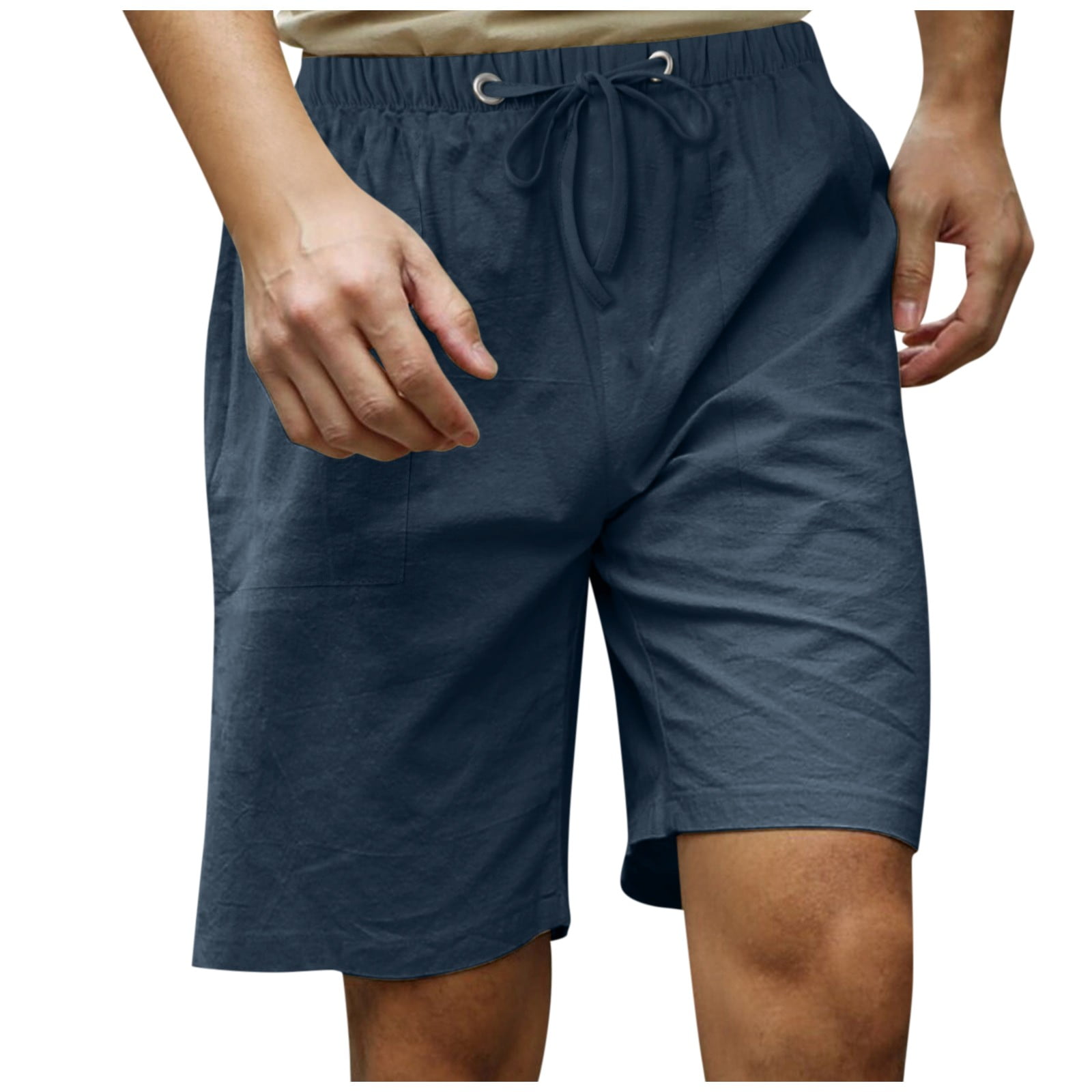 Linfrsh Shorts Men Men's and Big Men's Core Training Active Shorts Navy ...