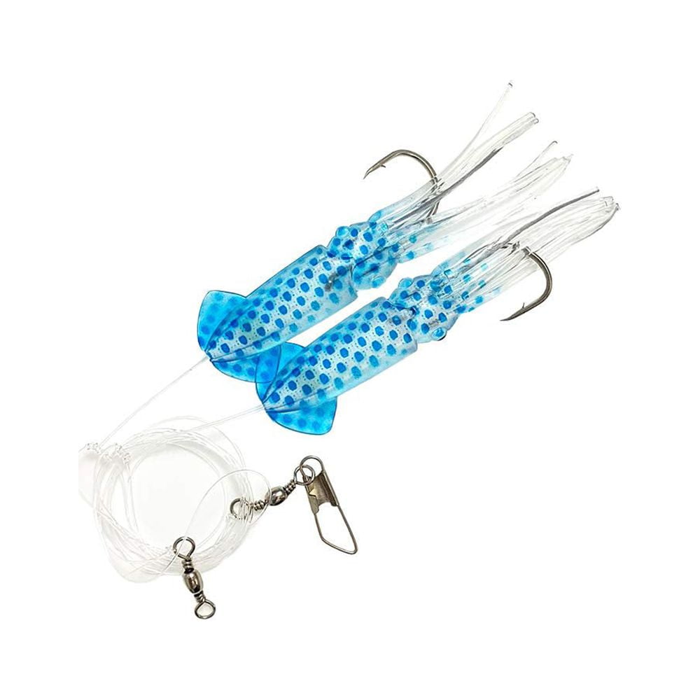 Ling Cod Squid Rigs 10pcs Blue - Walmart.com