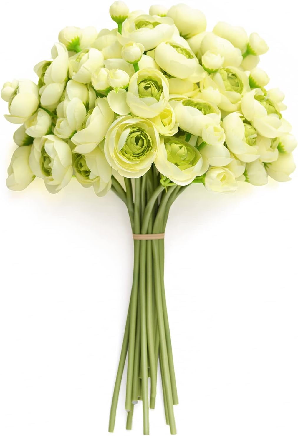 Ling's Moment Ranunculus Artificial Flower, Faux Silk Mini Ranunculus ...