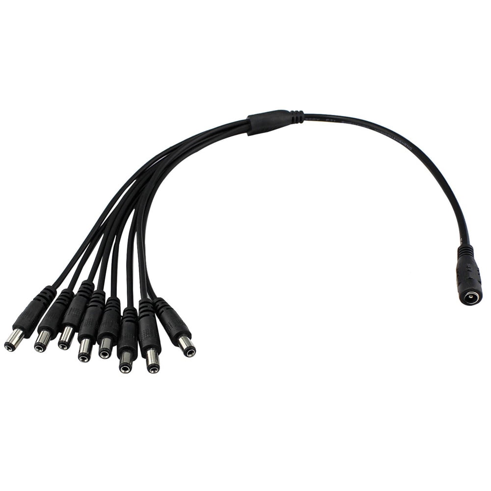 LingStar 1 Female to 2 4 8 Male DC Power Splitter Plug Cable for CCTV ...