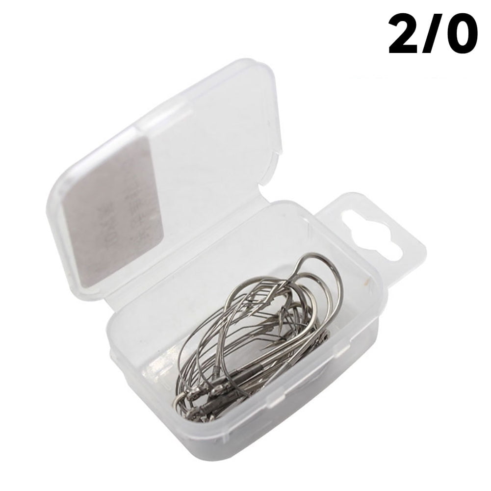 LingStar 10 Pieces Weedless Fishing Hooks Wacky Worm Hooks Wide Rig ...