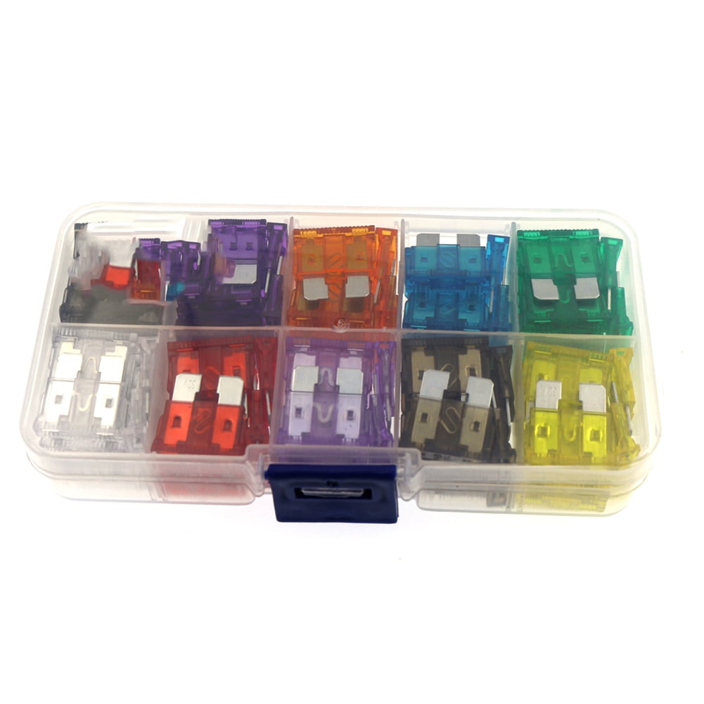 LingStar 100/50 Pcs 10 Kinds Car Fuse 2a-35a Medium Size Blade Type ...