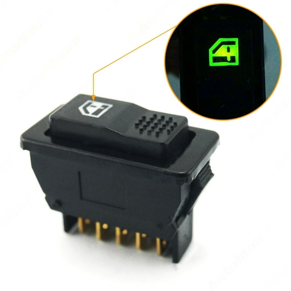 LingStar 12v 24v 5-pin Single Car Power Window Switch Universal ...