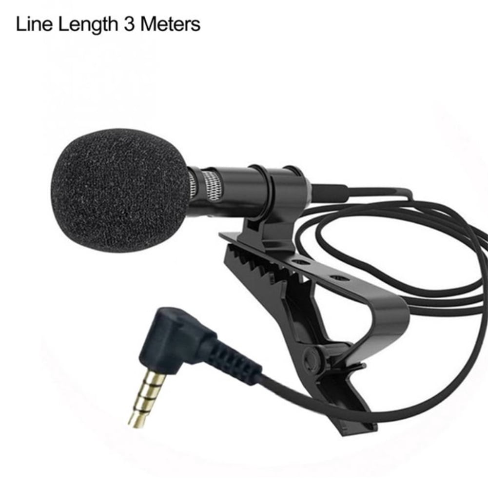 LingStar 3.5mm Lavalier Microphone Vocal Stand Clip Tie For Mobile ...