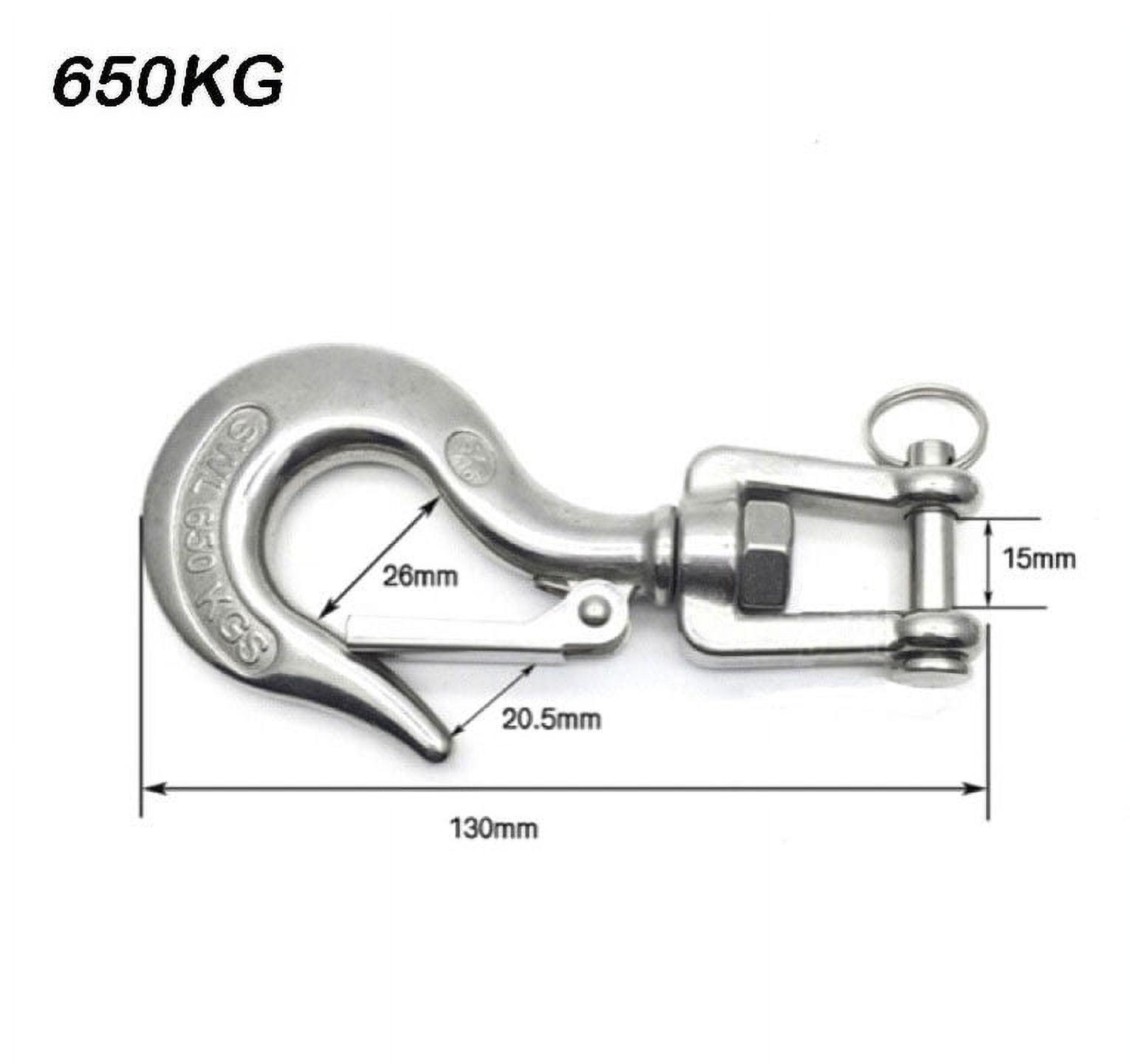 LingStar 304 Stainless Steel Swivel Lifting Hook Steel Eye Hook ...
