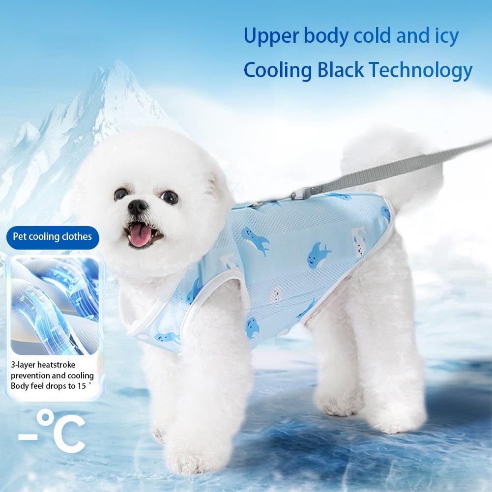 LingStar Dog Cooling Vest Harness, Summer Breathable Cooling Pet Jacket ...