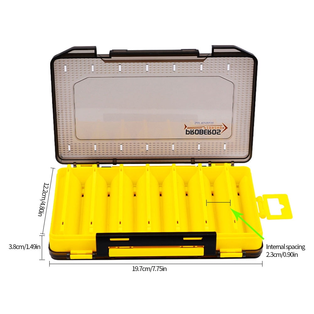 LingStar Fishing Lure Box Double Sided Tackle Storage Trays Fishing ...
