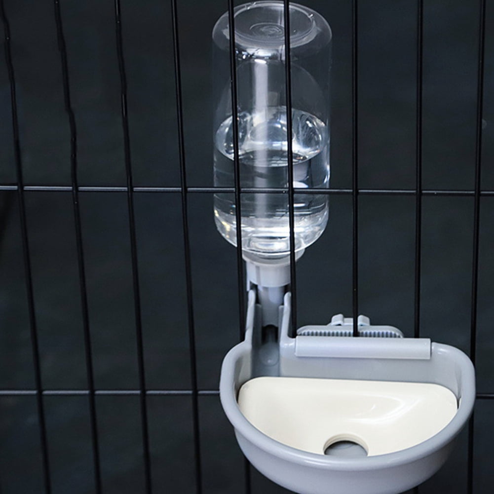 LingStar Pet Cage Hanging Water Dispenser 13cm Diameter Large Capacity ...