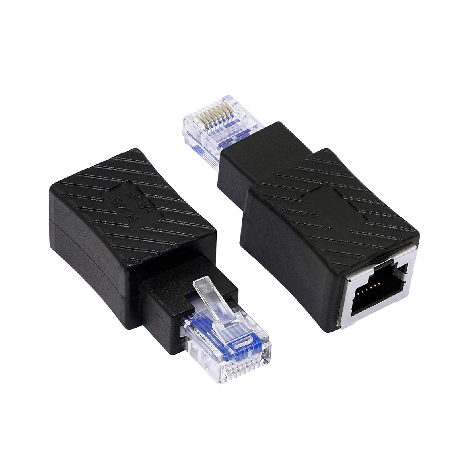 LingStar Right Angle Rj45 Fast Ethernet Male To Female Straight Adapter ...