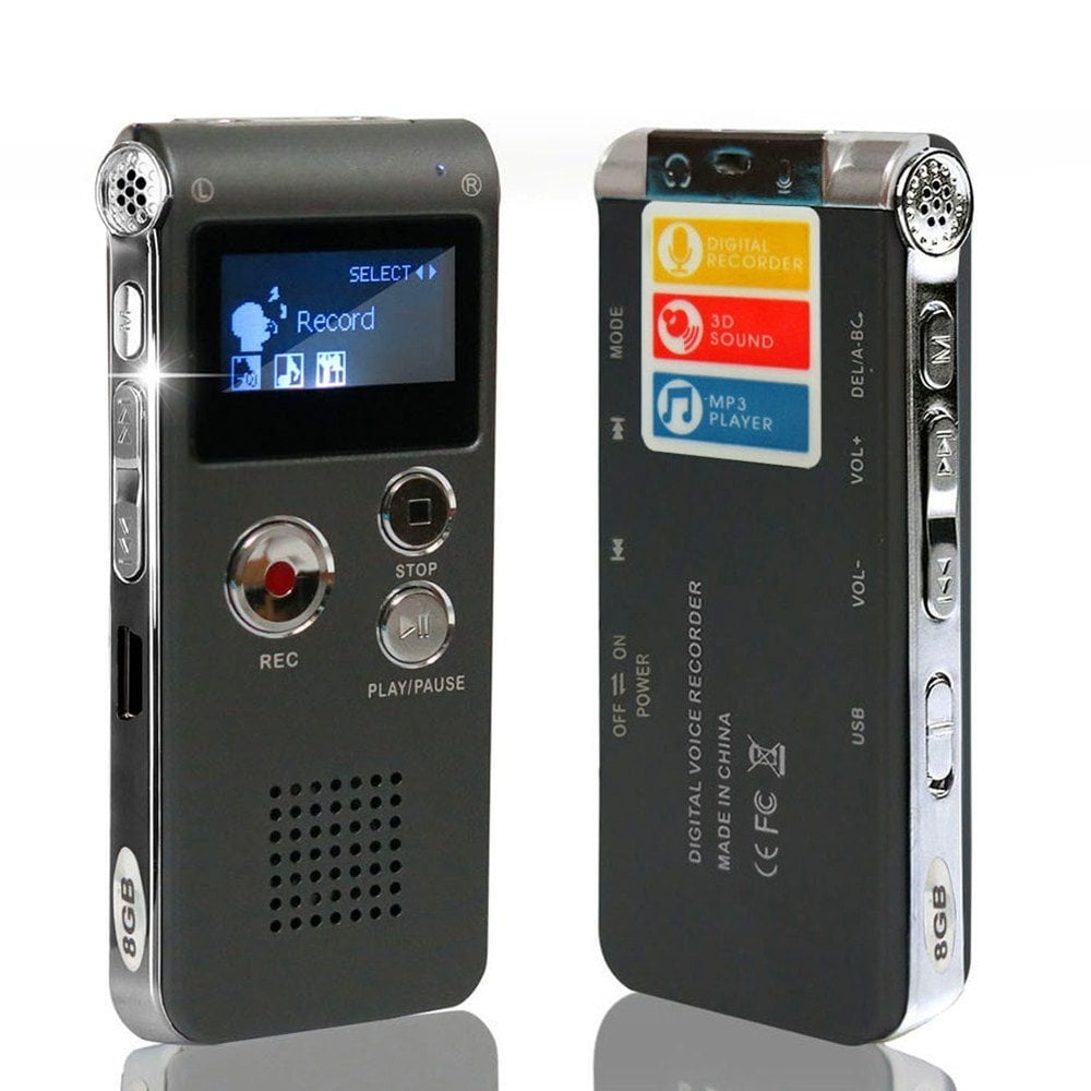 LingStar Voice Record Mini 8GB Digital Sound Audio Recorder Dictaphone ...