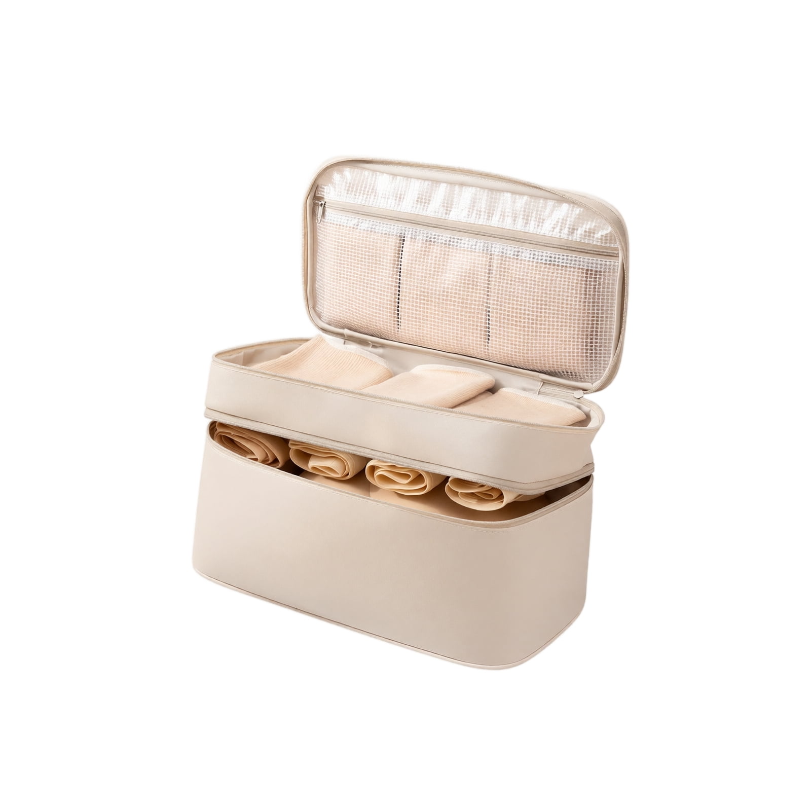 Lingerie Travel Storage Bag Double Layer Underwear Drawer Organizer ...