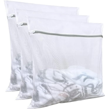 "3 Pcs Mesh Shoe Laundry Bags with Zip Closure, Suitable for Sneakers ...