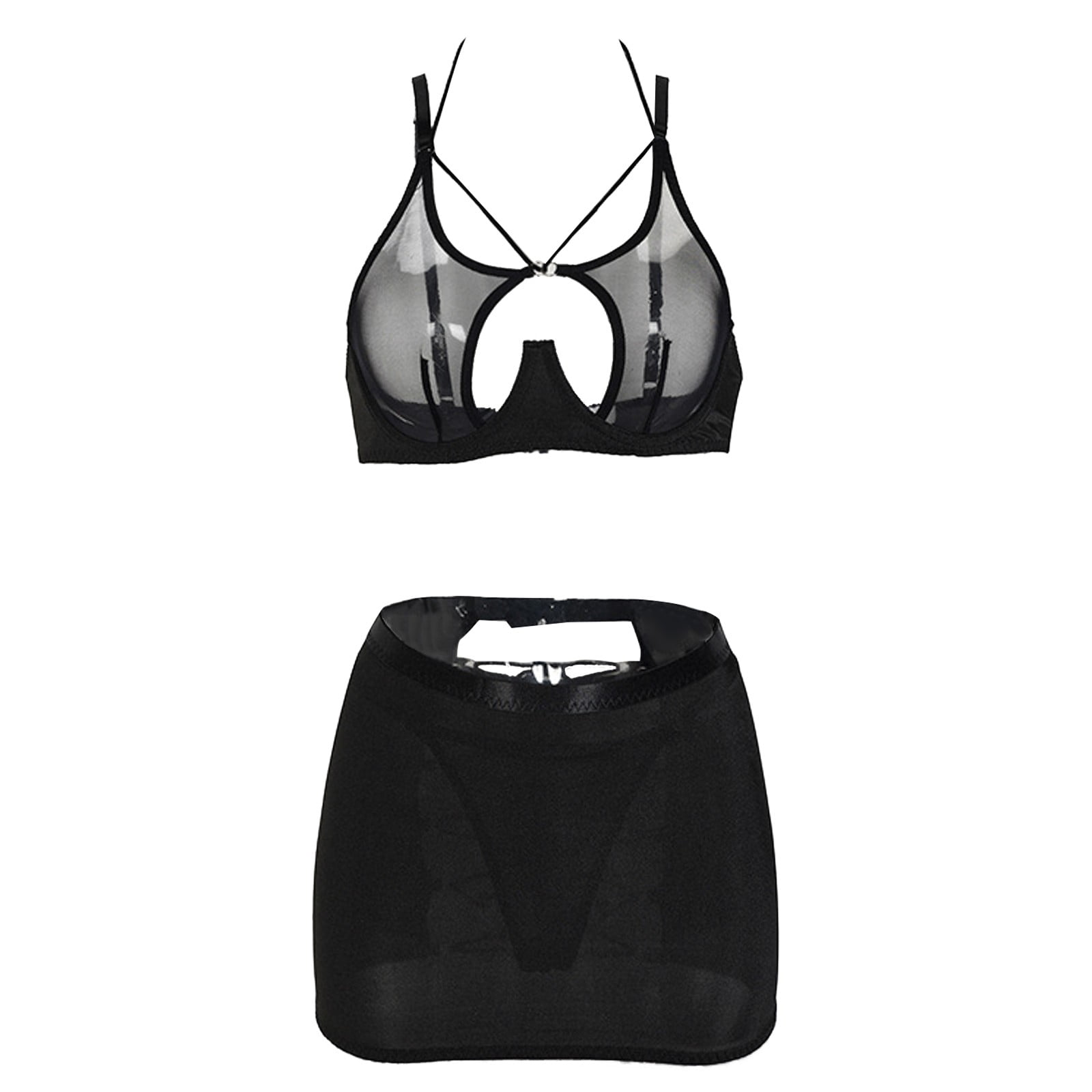 Lingerie For Women Lady Sexy Mesh Clothes Big Mesh Mesh Clothes Round Hole Tight Shaping Fun
