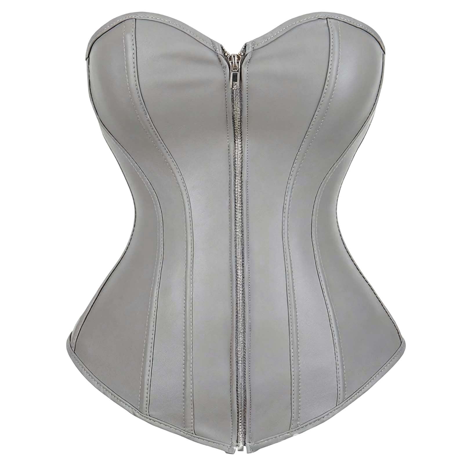 Lingerie for Women Shapewear Zipper Corset Girdle Waist Trainer ...