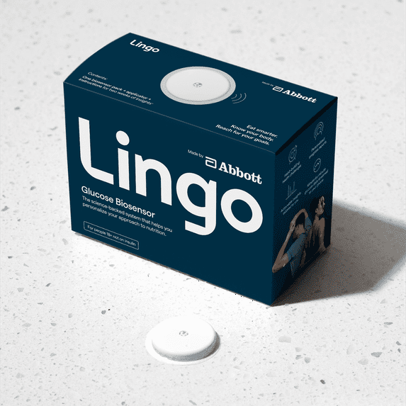 Lingo Continuous Glucose Monitor (CGM) & App. Made by Abbott. Know the ...