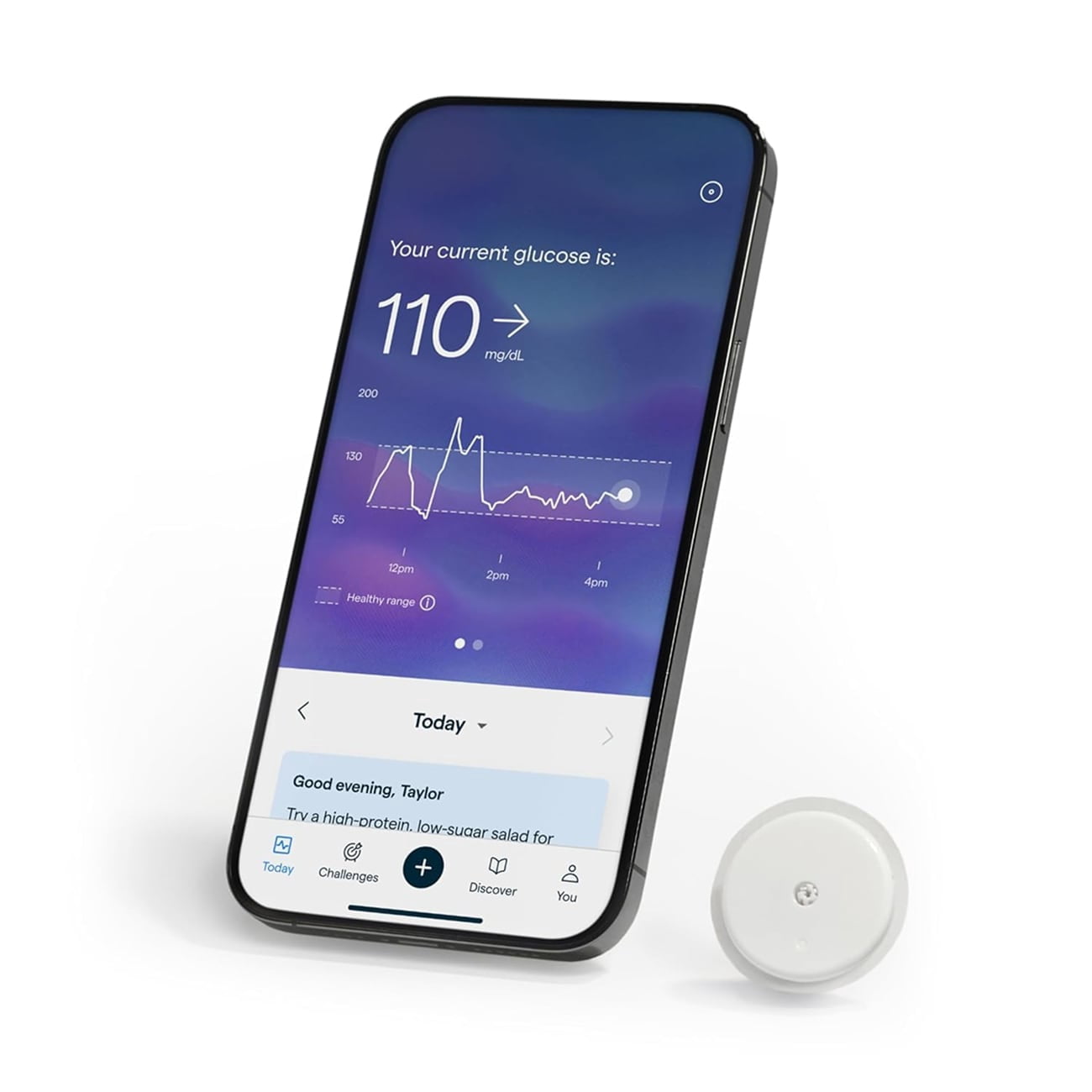 Lingo Continuous Glucose Monitor (CGM) & App. Made by Abbott. Know the ...