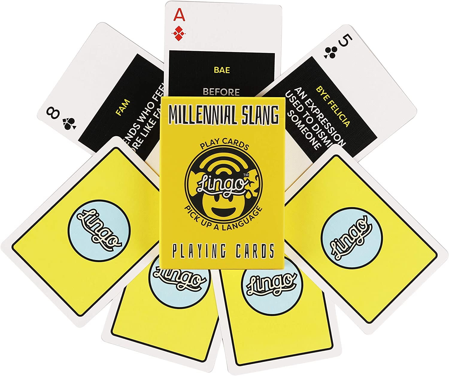 Lingo Playing Cards Millennial Slang Language Learning Game Set ...