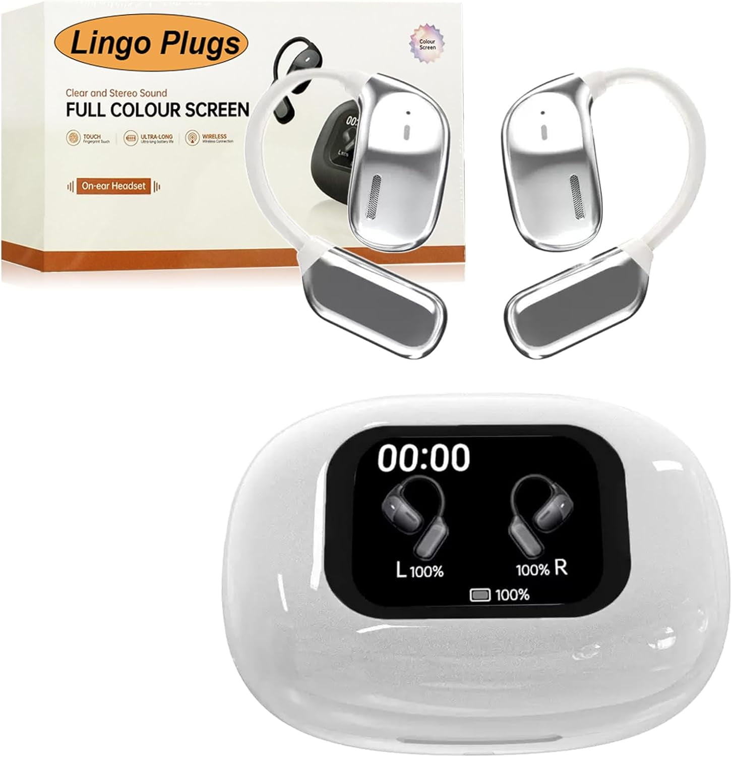 Lingo Plugs Translator Earbuds, AI Translator Pro Real-Time Two-Way ...