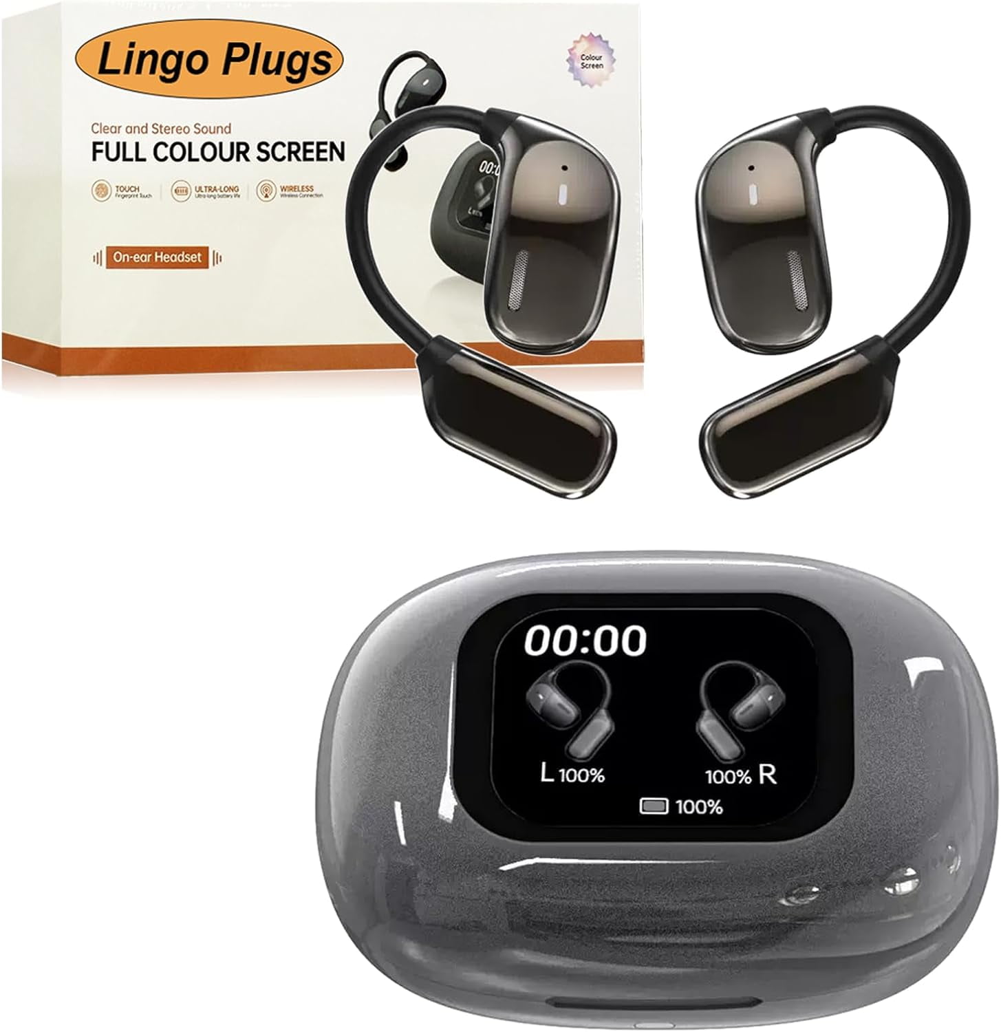 Lingo Plugs Translator Earbuds, AI Translator Pro Real-Time Two-Way ...