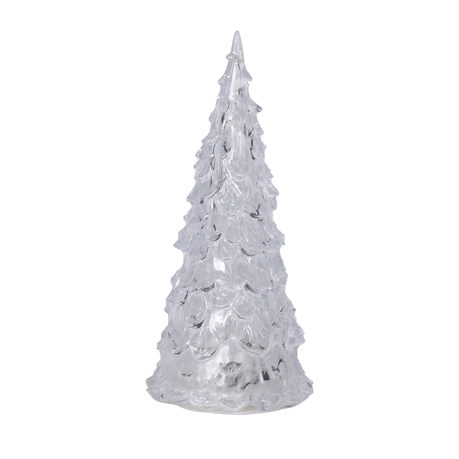 Lingouzi 1 Piece Christmas Tree Colorful LED Acrylic Night Light ...
