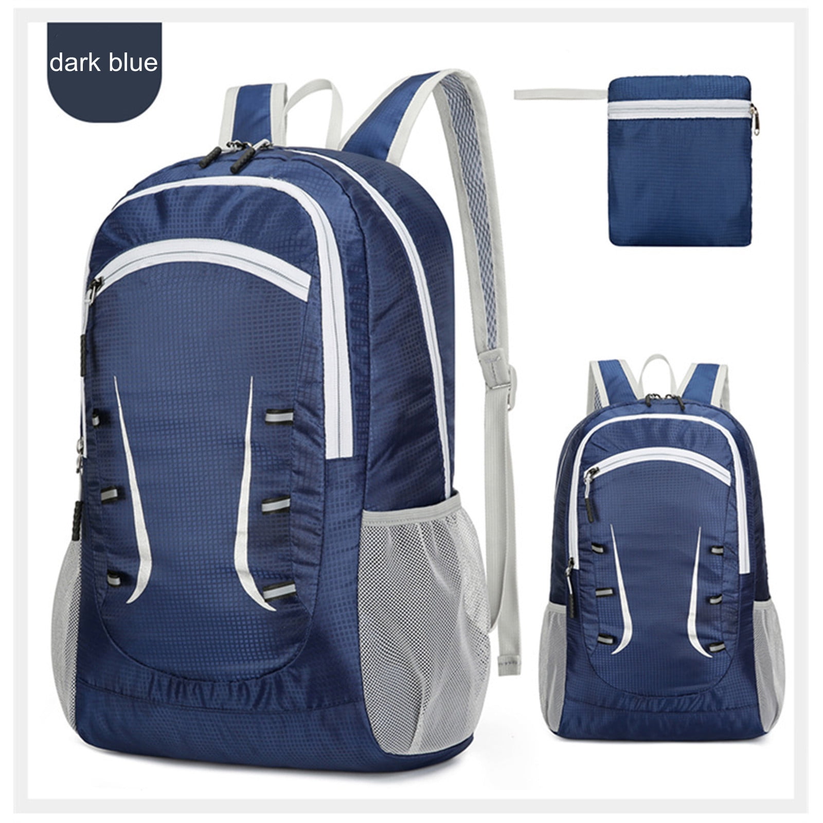 Lingouzi 22L Foldable Lightweight Backpack, Waterproof Nylon, Travel ...