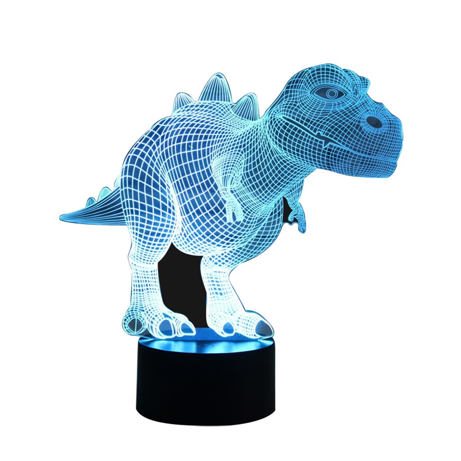 Lingouzi 3D Dinosaur Children Night Lamp Led Colors Changing Lighting Decoration Creative Gift ...