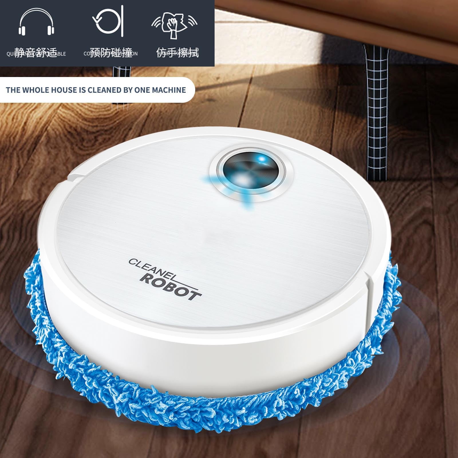 Lingouzi Automatic Robot Vacuum Cleaner - Bot Self Detects Stairs Pet ...