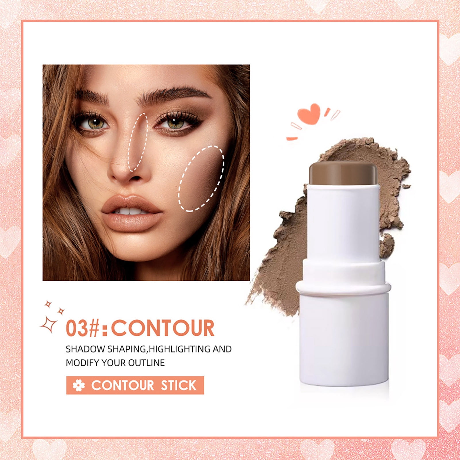 Lingouzi Blush Stick Multi Stick Makeup Buildable Lightweight Facial ...