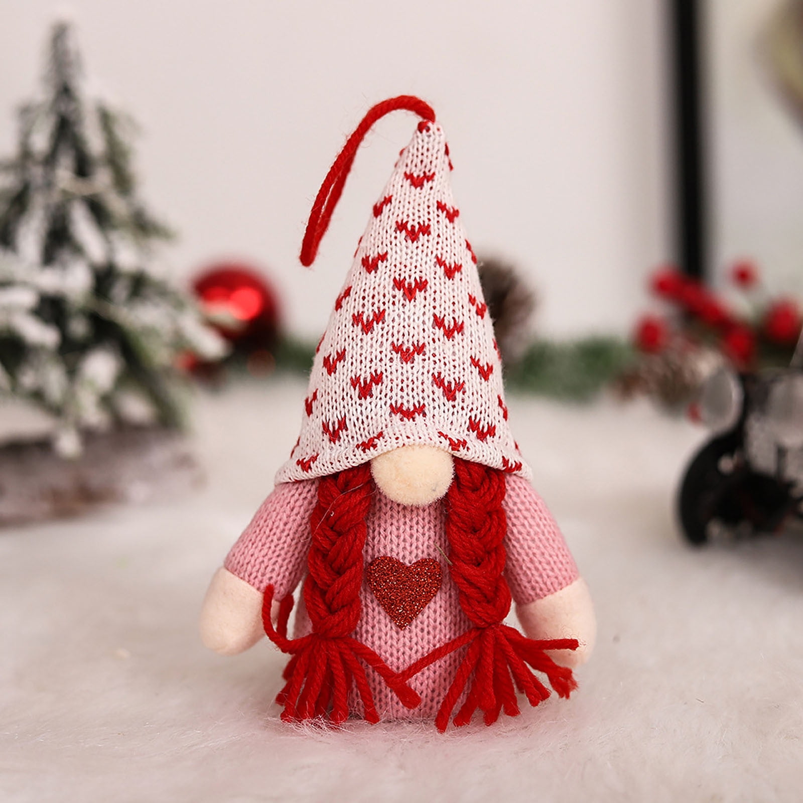Lingouzi Durable Gnome Decor Plush Ornament Stuffed Gnome Rustic Gnome Tomte Swedish Gnome Table ...