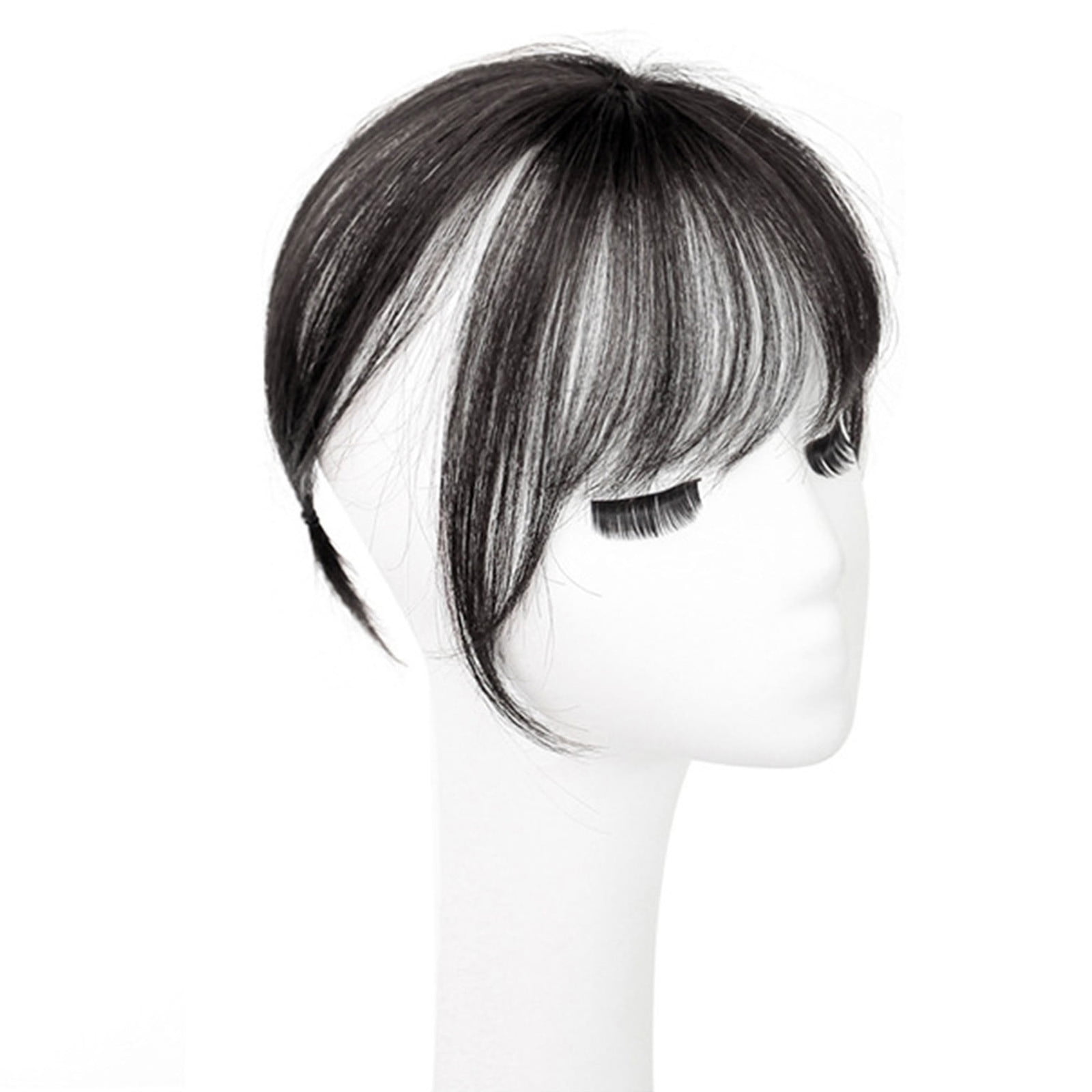 Lingouzi Clip in Air Bangs, Human Hair Extensions, Neat Fringe ...